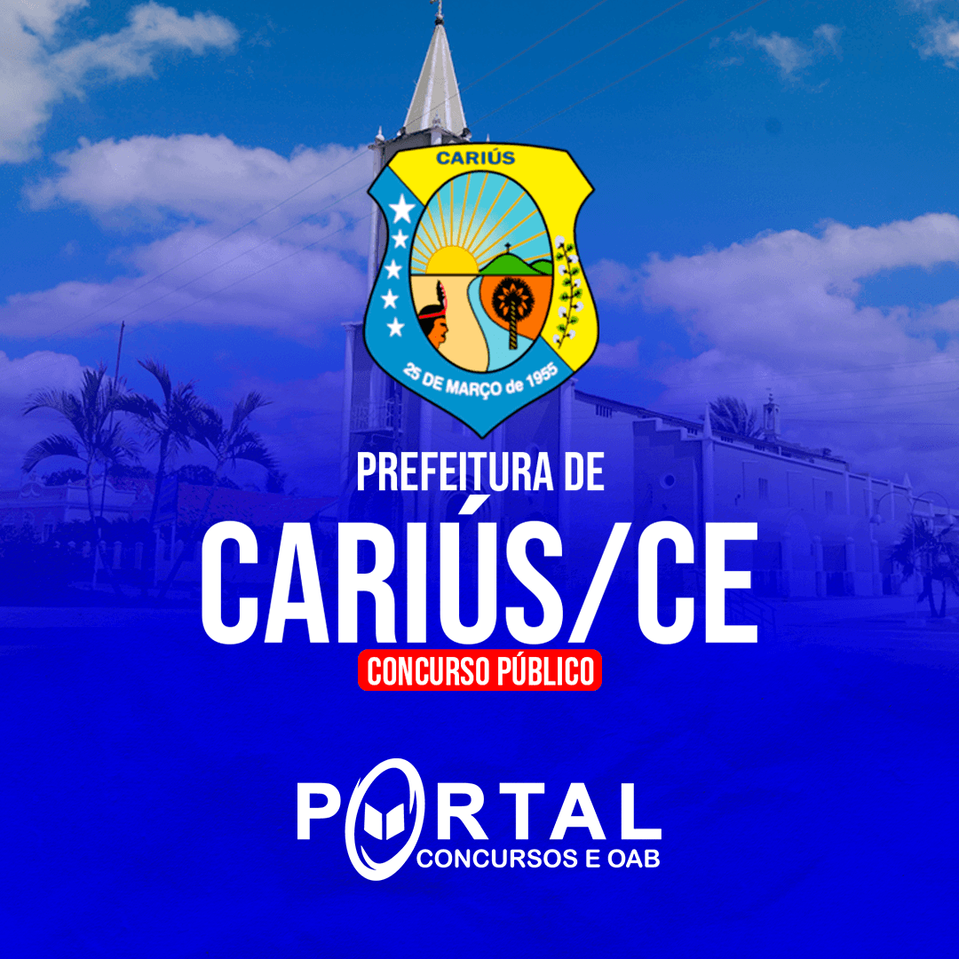 PREFEITURA DE CARIUS/CE (PÓS-EDITAL) - DIVERSOS CARGOS - EDUCAÇÃO ...